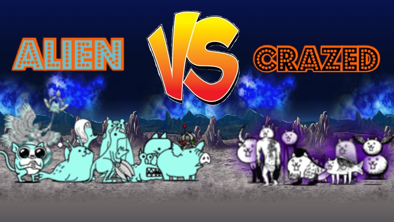The Battle Cats- Bosses War Part 3 Alien vs Crazed - YouTube