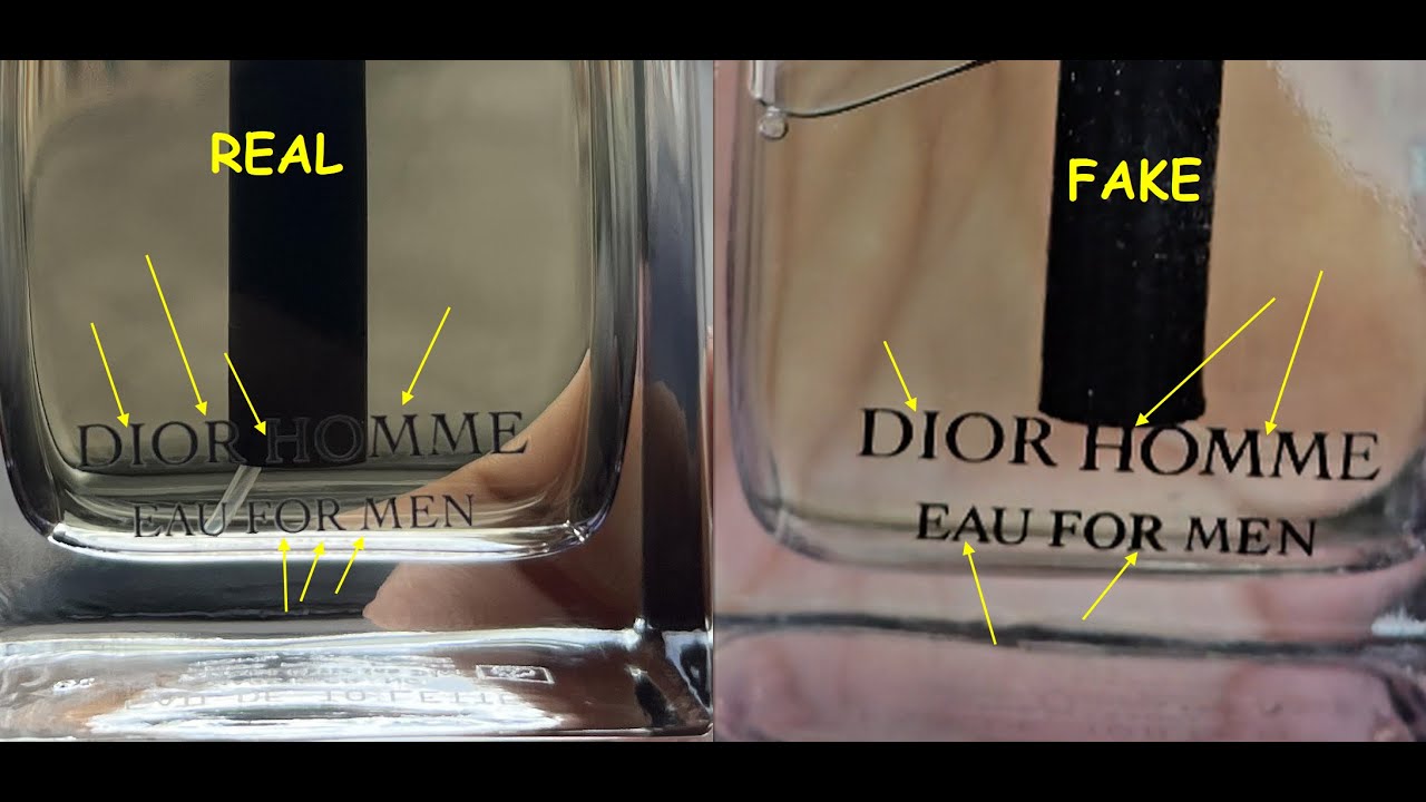 Dior Homme perfume real vs fake review. How to spot fake Dior Homme ...