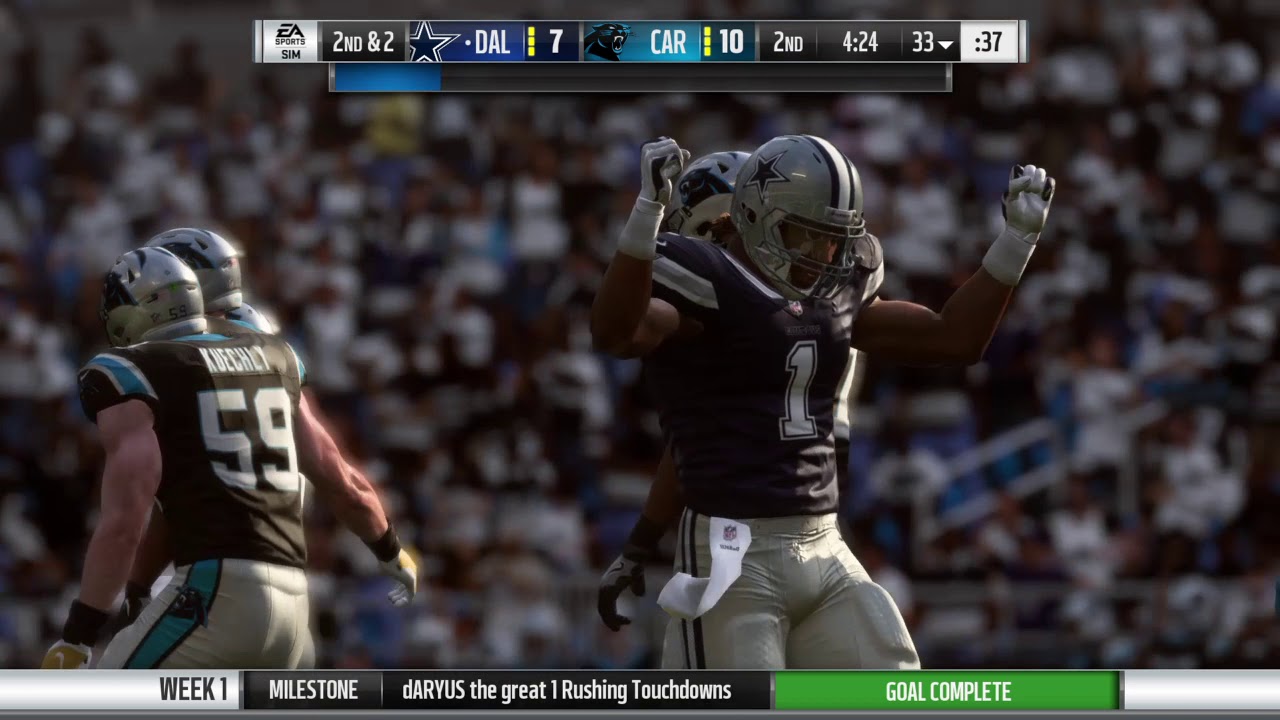 Madden NFL 19 cool one handed catch - YouTube