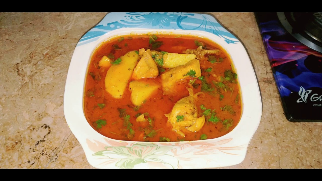 Simple and easy Aloo Chicken Shorba recipe - YouTube