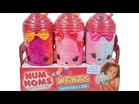 Num Noms Lights Surprise in a Jar Plush Unboxing Toy Review Full Set