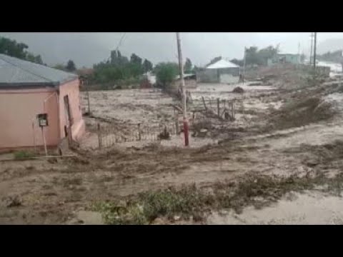 Goranboyda sel fəsadlar törədib, evlər su altında qalıb