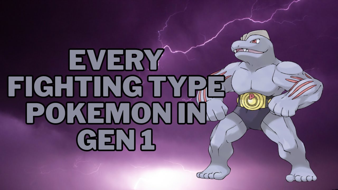 Every Fighting Type Pokemon in Gen 1 - YouTube