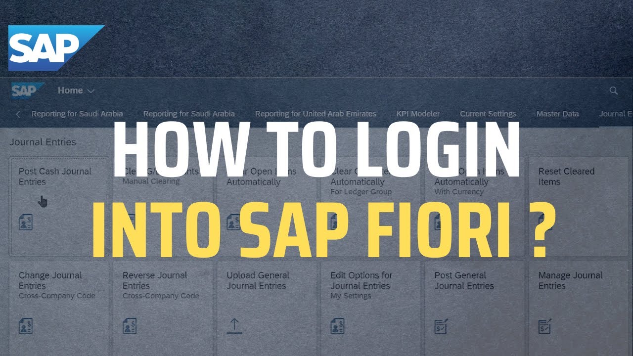 How to login into SAP FIORI ? | SAP S4HANA | Bhagwat Bhokare - YouTube