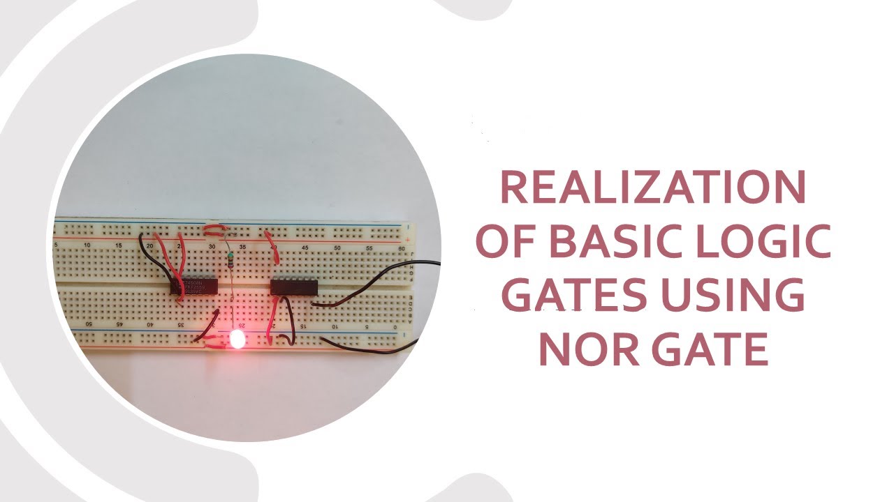 Realization of basic logic gates using NOR gate (in hindi) - YouTube