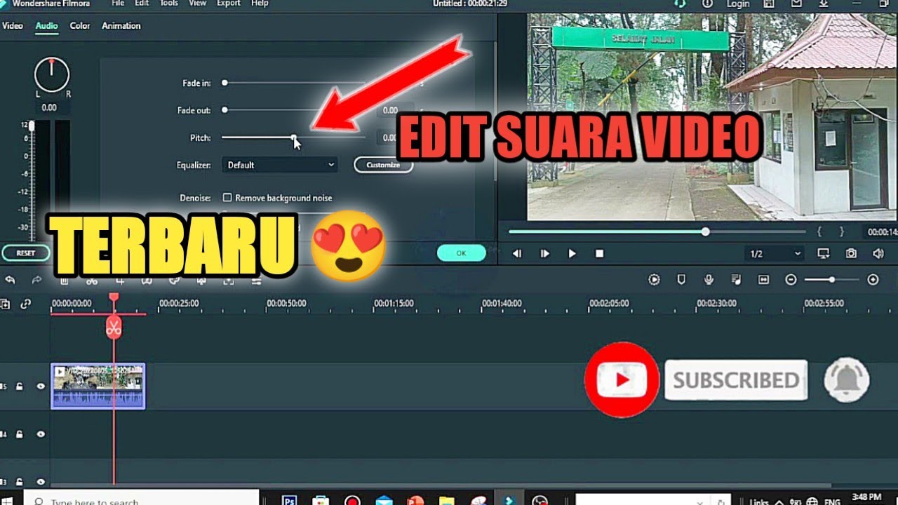 CARA EDIT SUARA VIDEO DI FILMORA X | TERBARU - YouTube