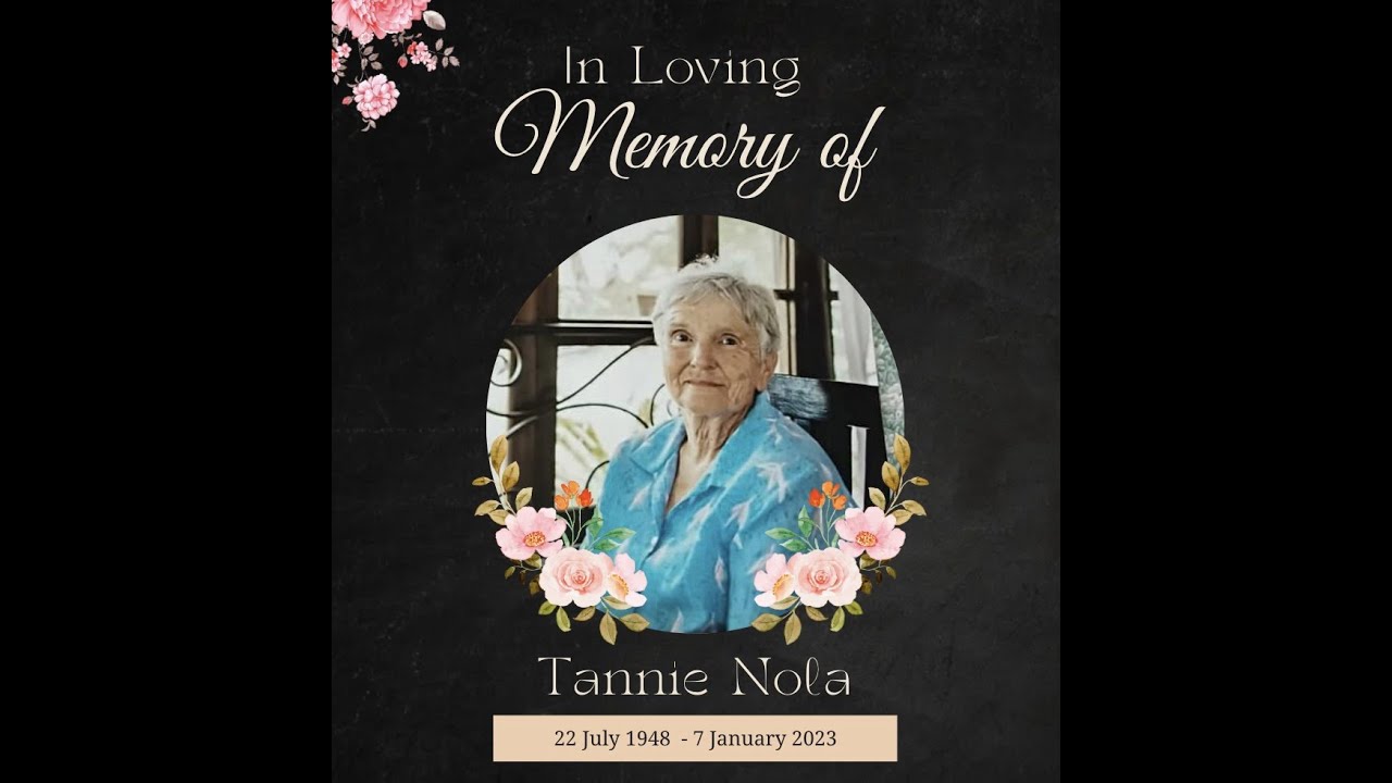 Funeral Service of Tannie Nola Smith - YouTube