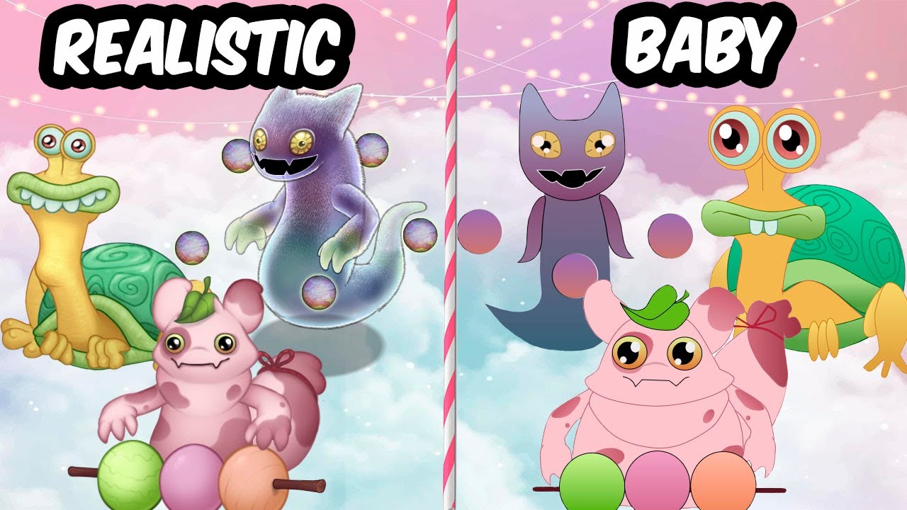 MonsterBox CANDY ISLAND REALISTIC with BABY I My Singing Monsters TLL ...