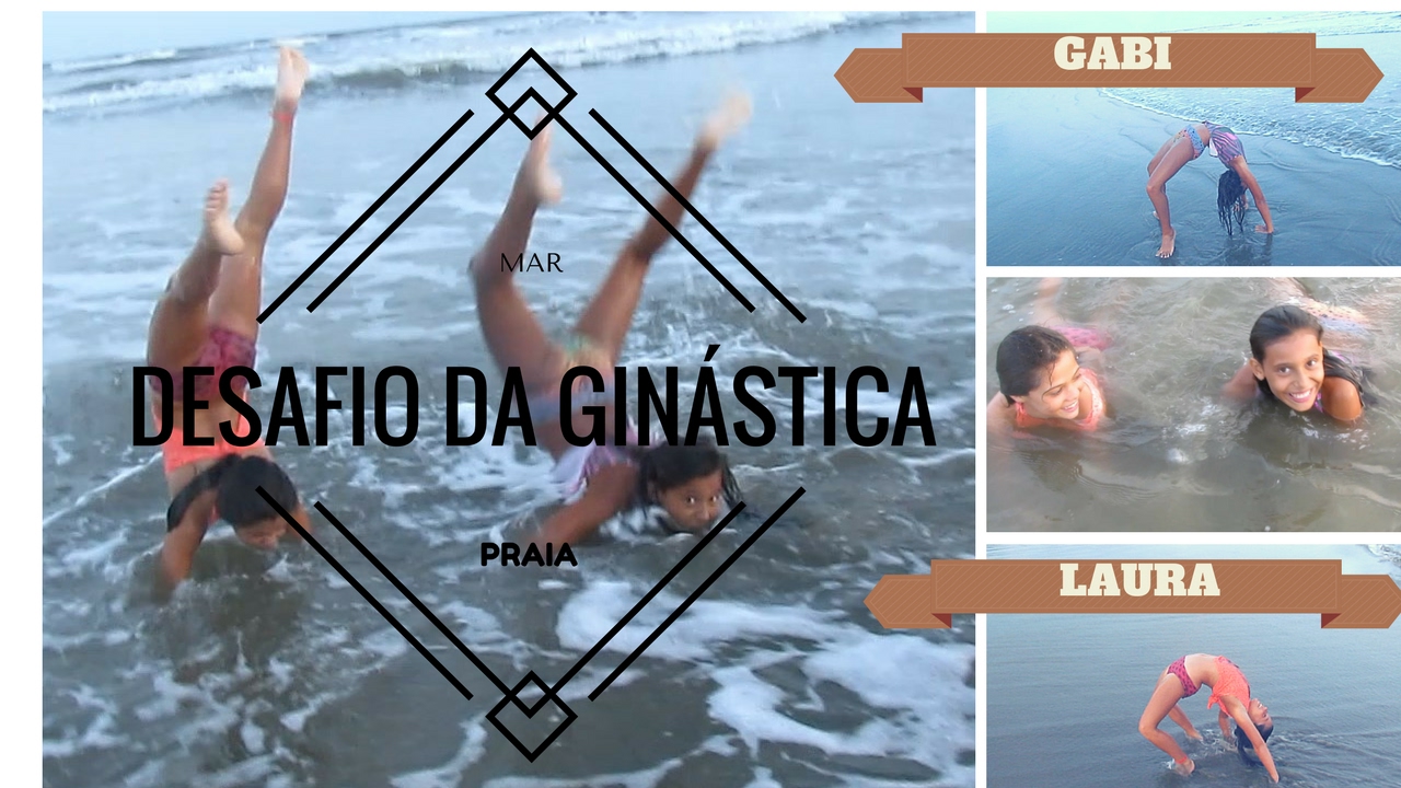 Desafio da ginastica ritmica na praia com Laura Viudes!!! - YouTube