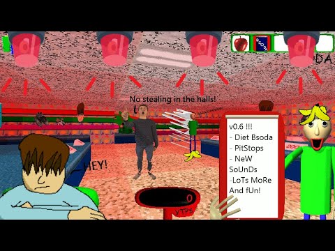 BEATING v0.6 BALDI'S BASIC'S PLUS! ROBBING JOHNNY'S STORE! (Spoilers ...