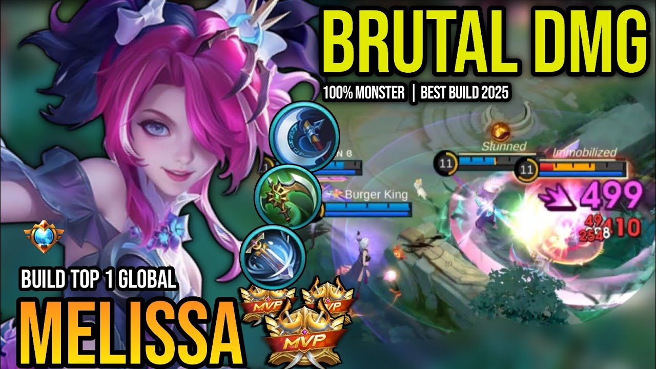 MELISSA BEST BUILD 2025 | BUILD TOP 1 GLOBAL MELISSA GAMEPLAY | MOBILE ...