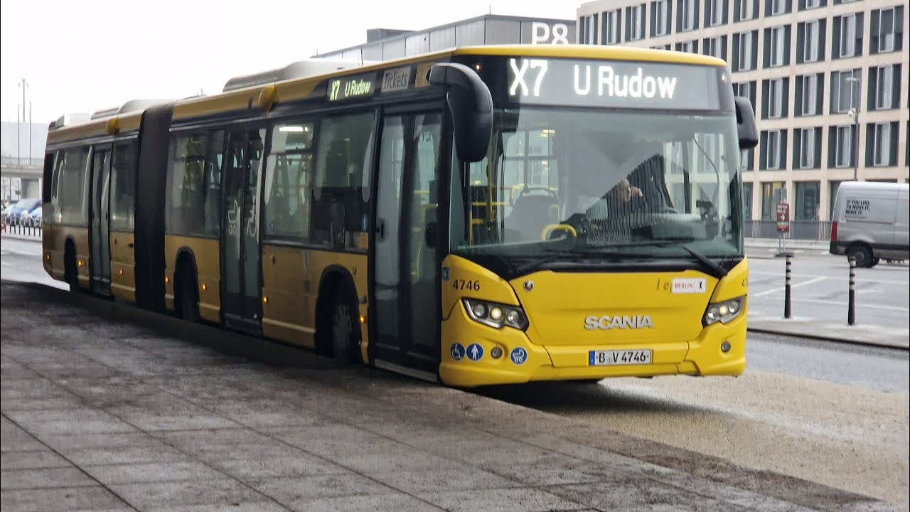 Bus Berlin | Mitfahrt im kompletten X7 von Flughafen BER bis Berlin, U ...