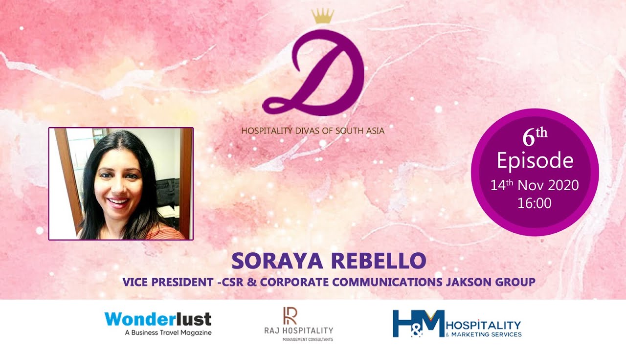 Hospitality Divas | Ms. Soraya Rebello | Episode 6 - YouTube