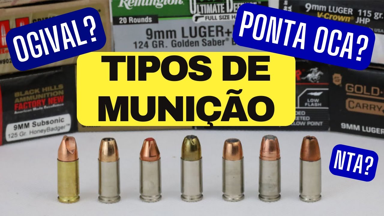 Tipos de munições! Ogival, ponta oca, NTA, polymatch: para que serve ...