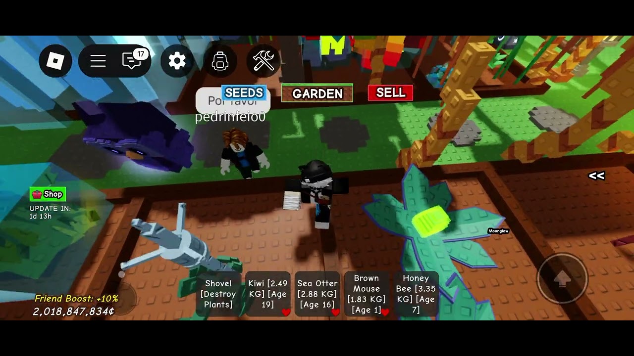 Como hacer gigantes tus moon melon🤑 en grow a garden 🥕🌶️🍓 - YouTube