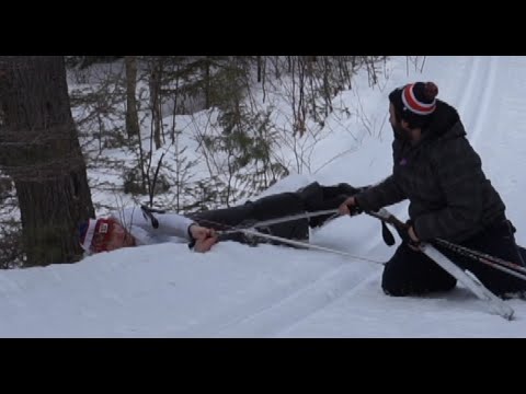 CROSS COUNTRY SKIING FAILS !! - YouTube