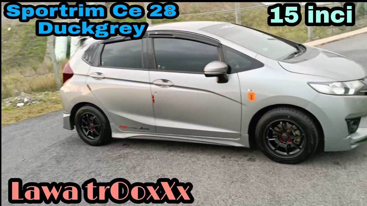 Sportrim Ce28 /15 inci masuk honda jazz Gk - YouTube