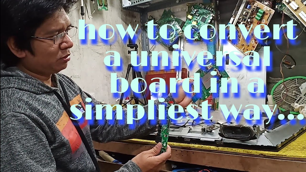 how to convert a universal board in a simpliest way... - YouTube