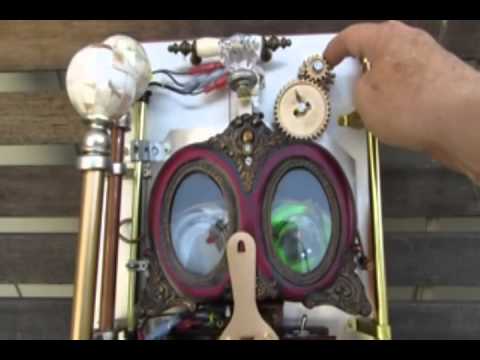 Steampunk Power Pack: Steampunk artwork with flashing lights - YouTube