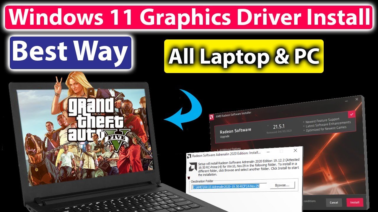 Windows 11 Driver install | All AMD laptop and desktop - YouTube