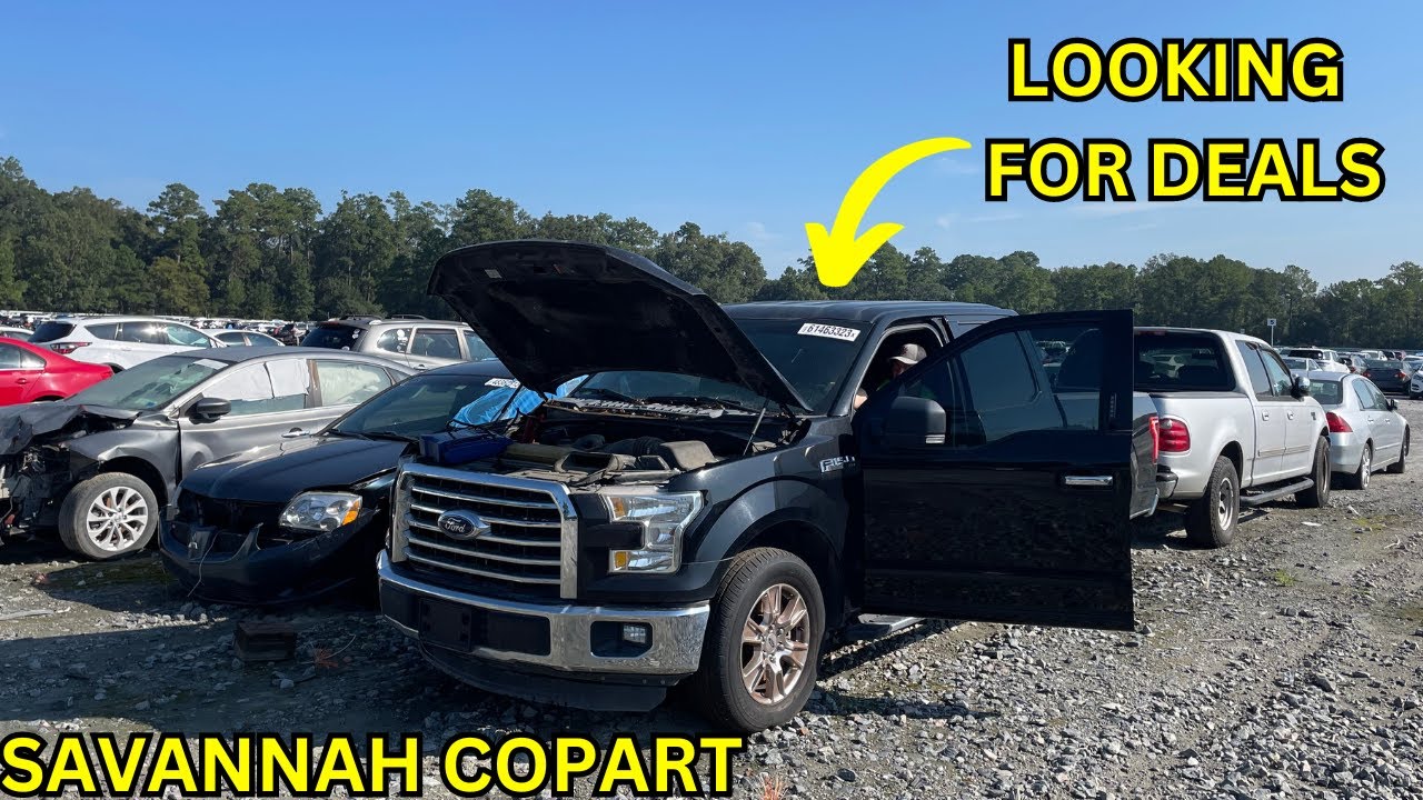 COPART WALKAROUND SAVANNAH SALVAGE CARS GOING TOO HIGH - YouTube