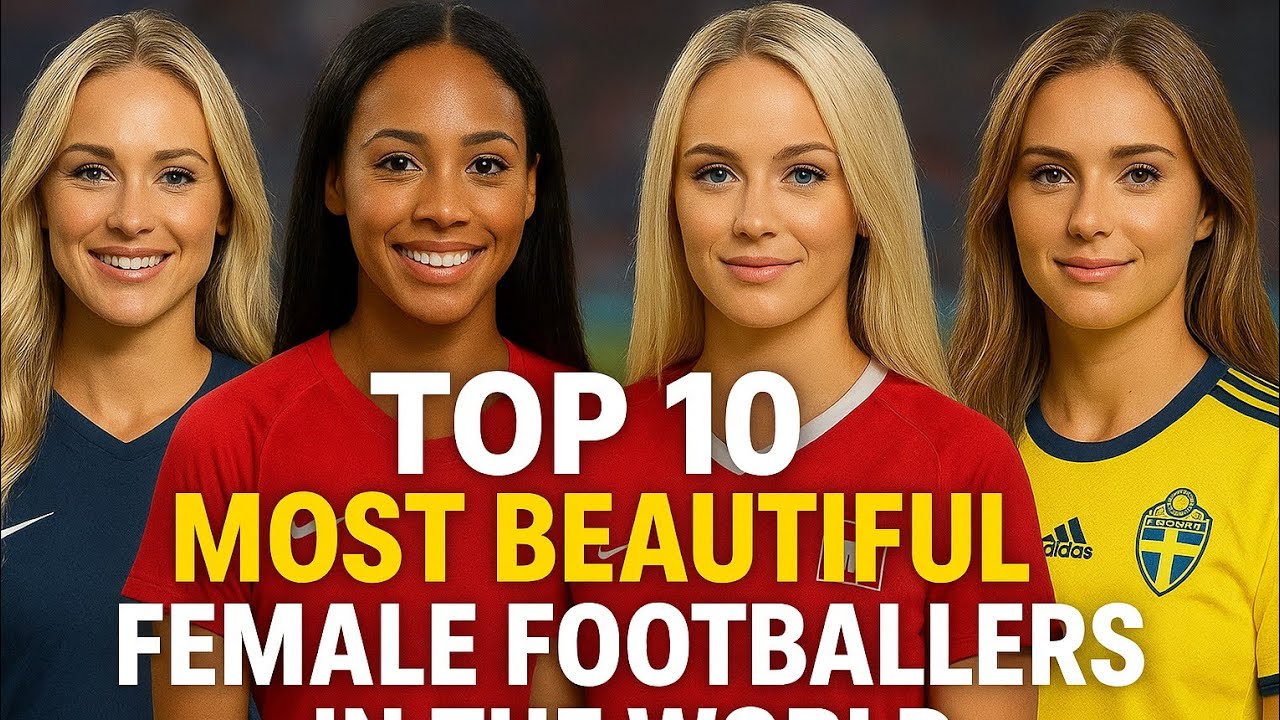 Top 10 Most Beautiful Female Footballers in the World 2025 | Hottest ...