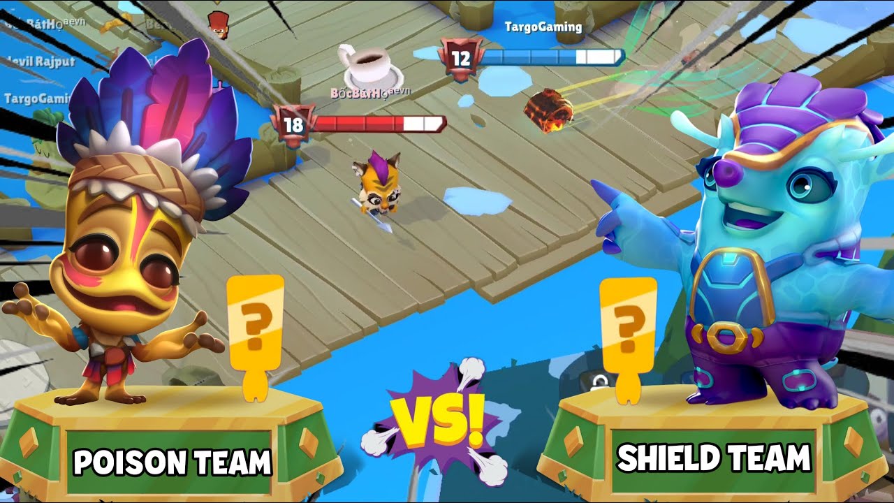 Poison vs Shield Which Team Have Power to Win in First Try 🤔 | Zooba ...