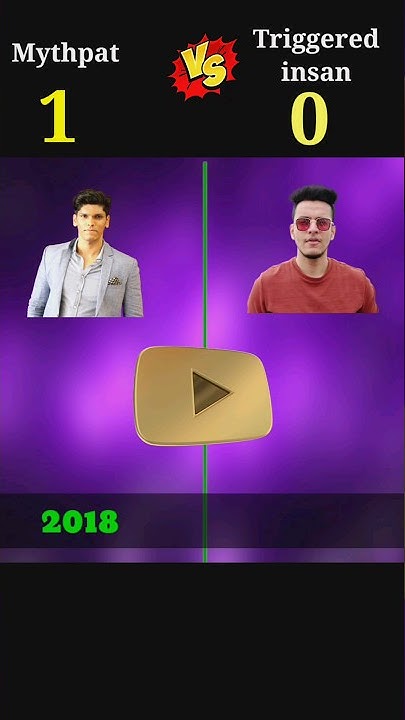 Mythpat Vs Triggered insaan @Mythpat @Triggerdinsan #shorts #shortsfeed #mythpat #triggered ...