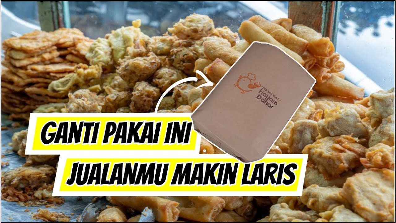 cara membuat bungkus gorengan kekinian - YouTube