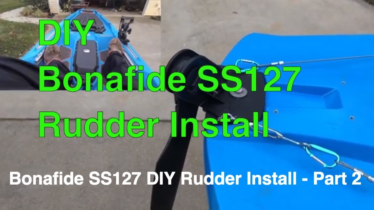 Bonafide SS127 Rudder Install DIY - Part 2 Rudder Mount and Hookup ...
