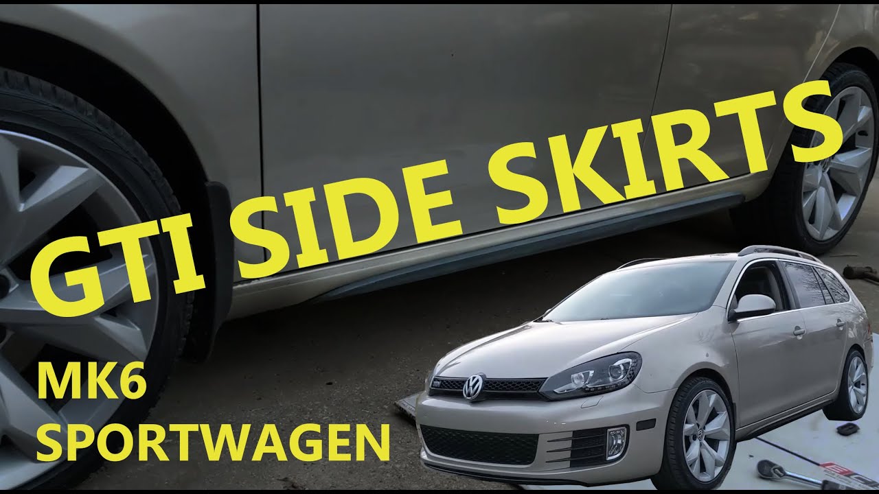 How to install GTI side skirts - YouTube
