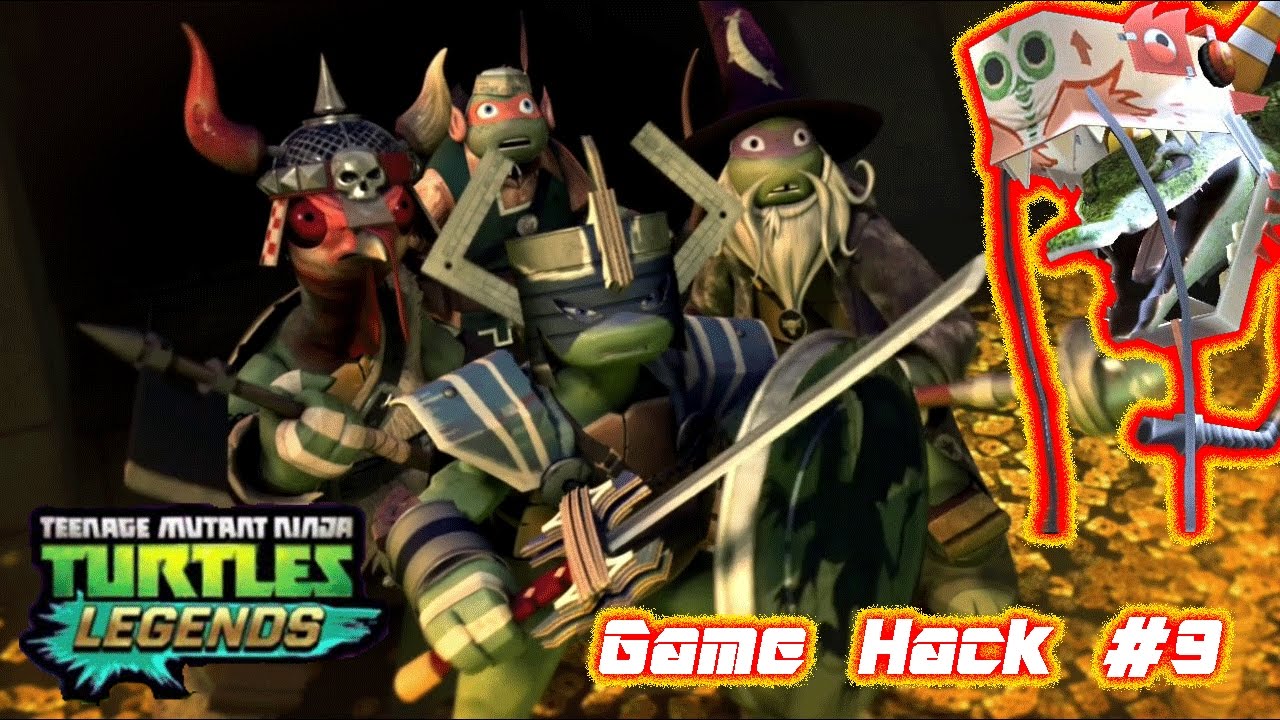 TMNT Legends Hack Play #9 - LARP Turtles VS Leatherhead - YouTube