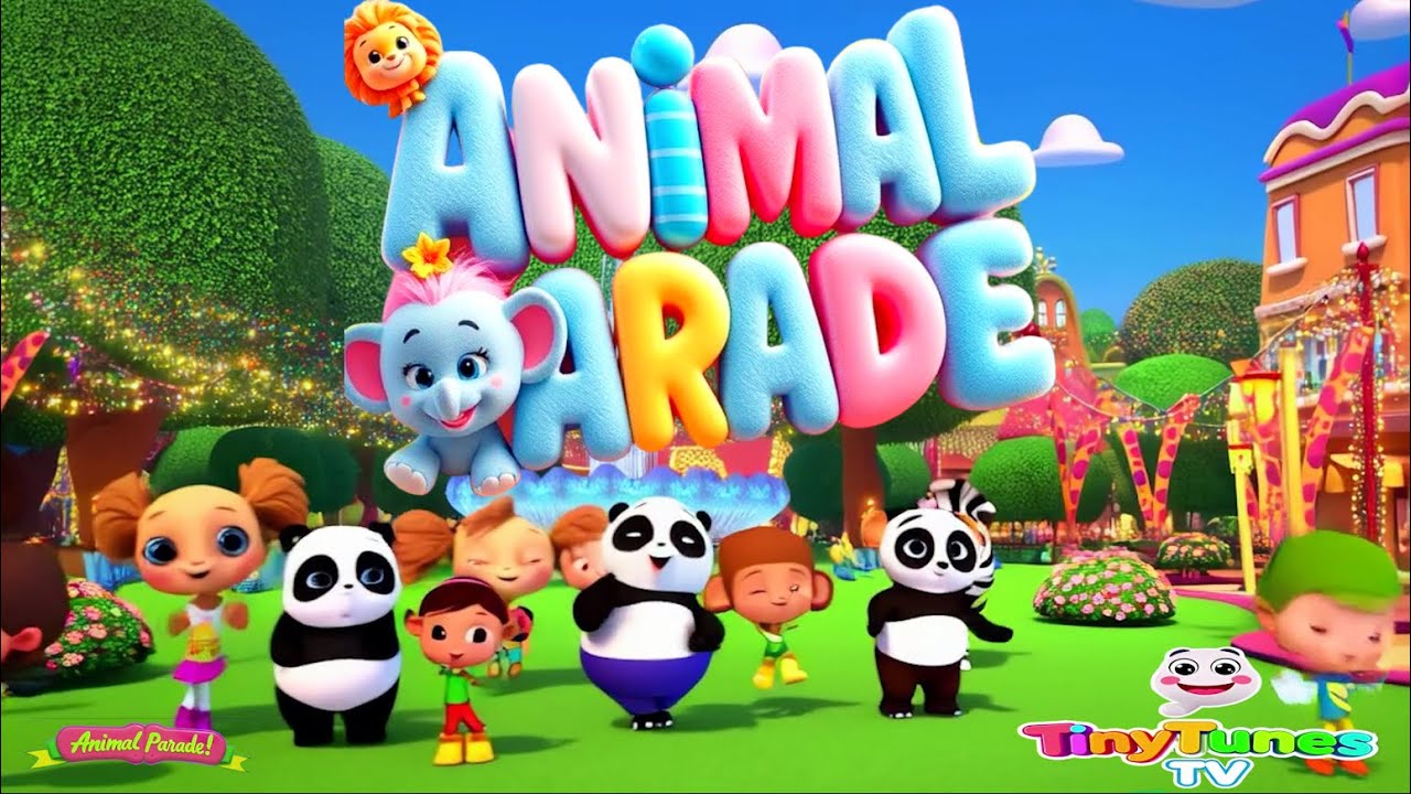 Animal Parade Song for Kids | Fun Nursery Rhyme & Learning Video - YouTube