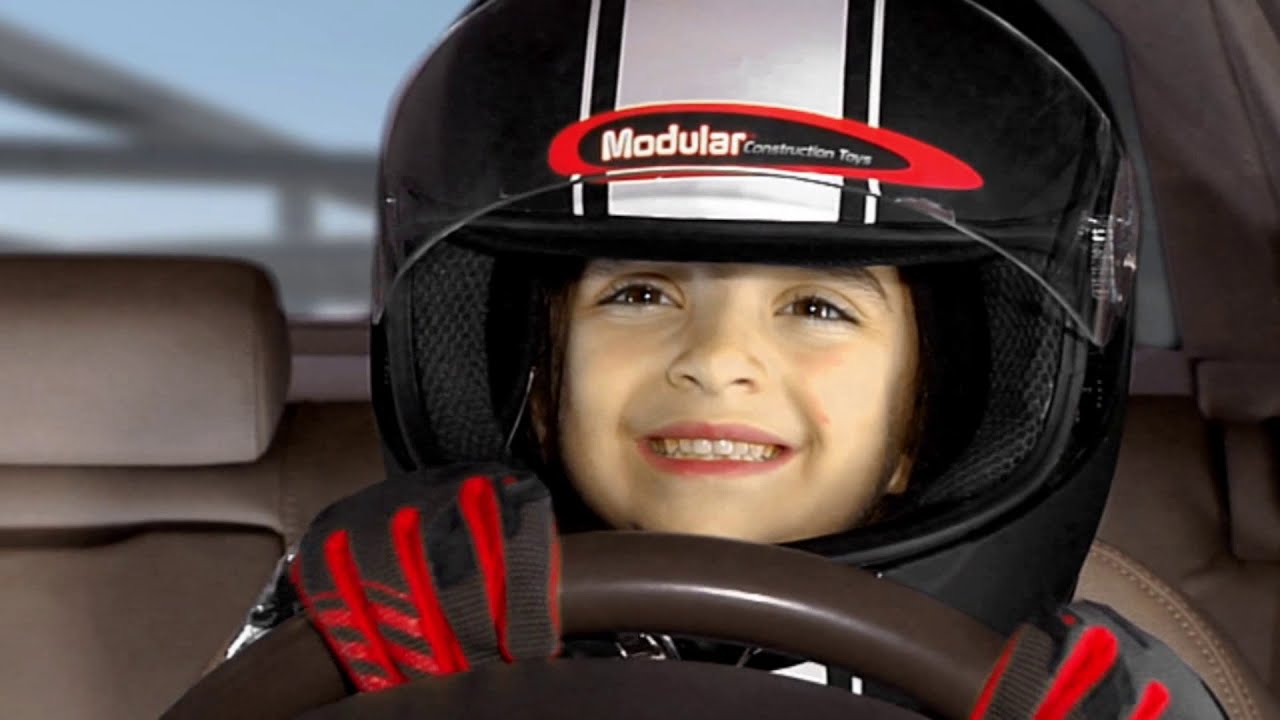 Amazing! Kids Car Racing - Modular construction toys - YouTube