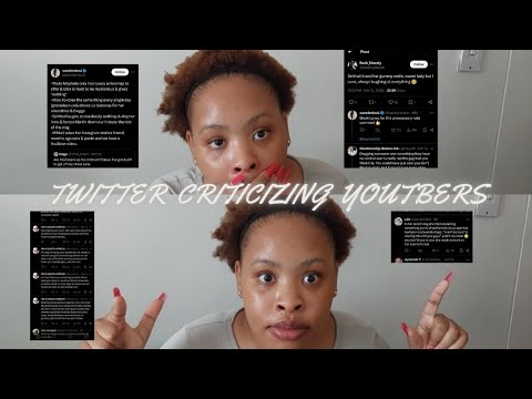 TWITTER CRITICIZING YOUTUBERS : MISS XO, THUTO MAPHALA , LANDZY ...