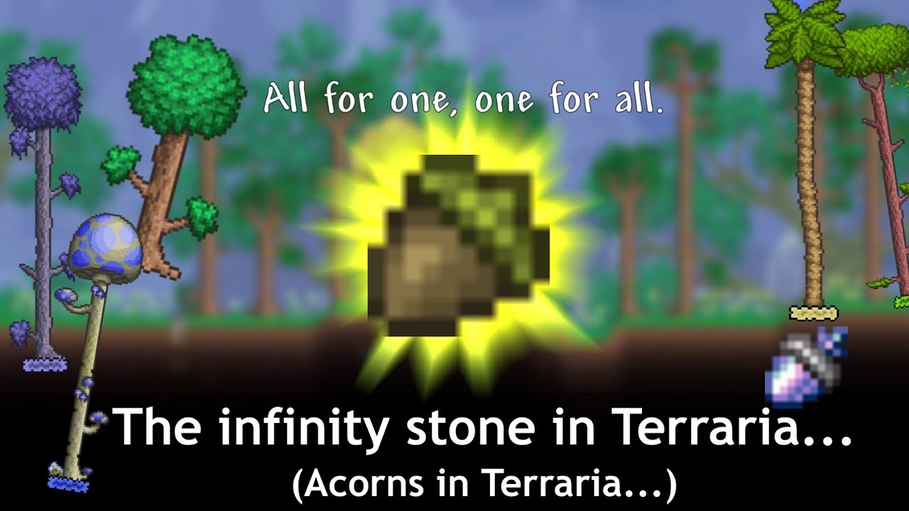 Terraria Acorn grows Tree of Nonsense... - YouTube