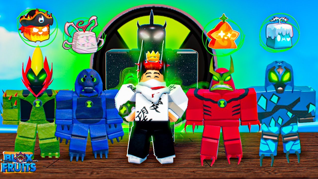 E Se Cada Alien do Ben 10 Força Alienigena Fosse uma Fruta do Blox ...