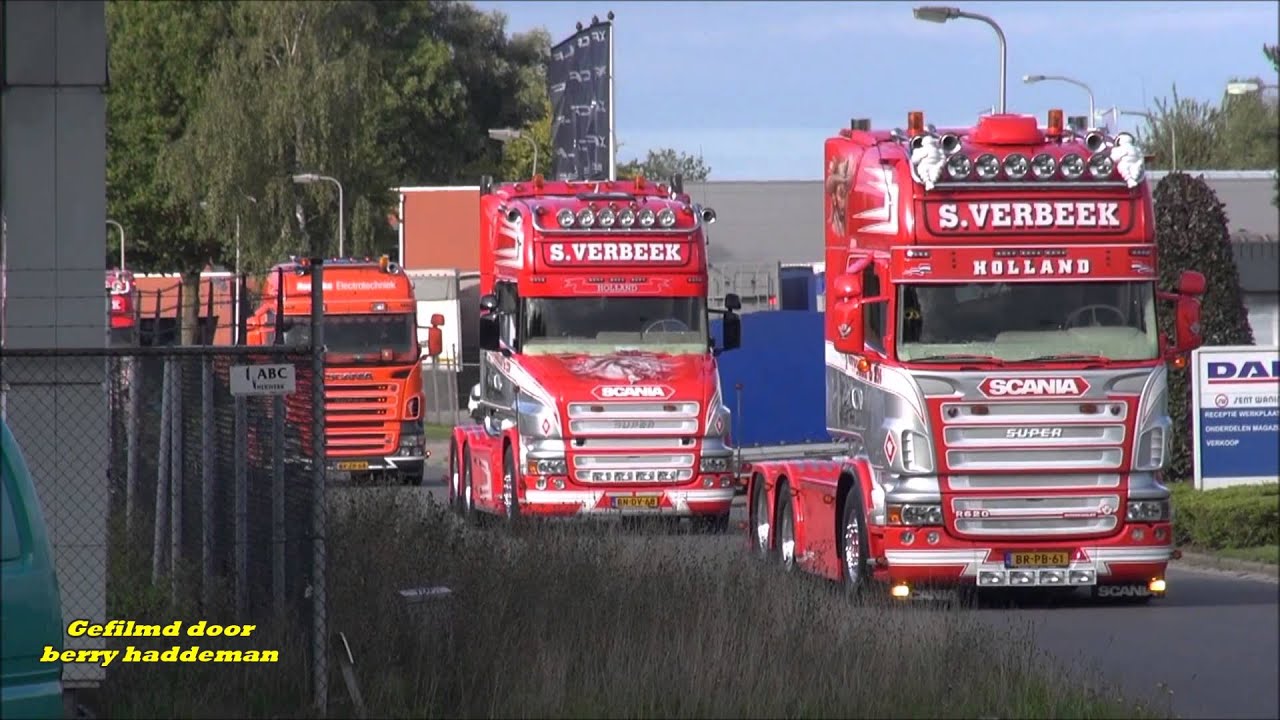 Film Mix of S. Verbeek Holland | Lovely Sound V8 SCANIA Trucks - YouTube