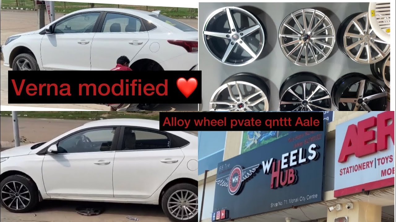 Verna Modified Qntt alloy wheel ️ - YouTube