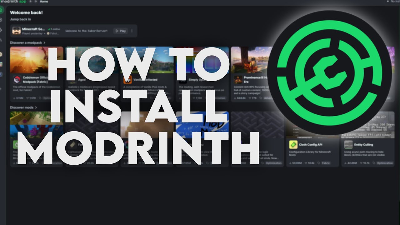 How To Install Modrinth & Mods - YouTube