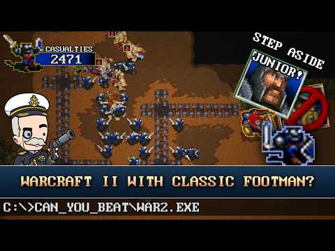 Can you Beat Warcraft 2 with Warcraft 1 Footmen?