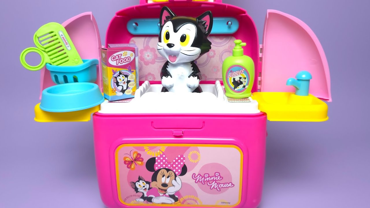 4 Minutes Satisfying With Unboxing Disney Minnie Mouse Pet Salon Set ...