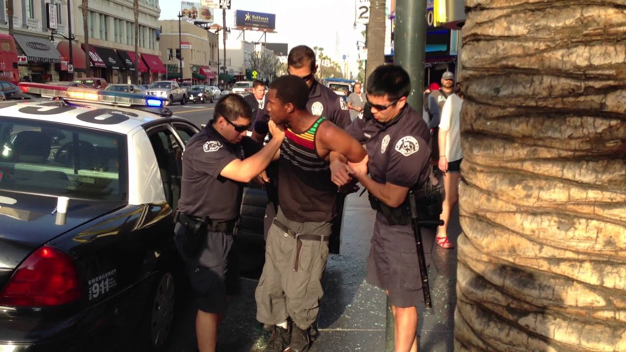 Guy Breaks Cop Car Window while Melrose Larry Yells at Me - YouTube