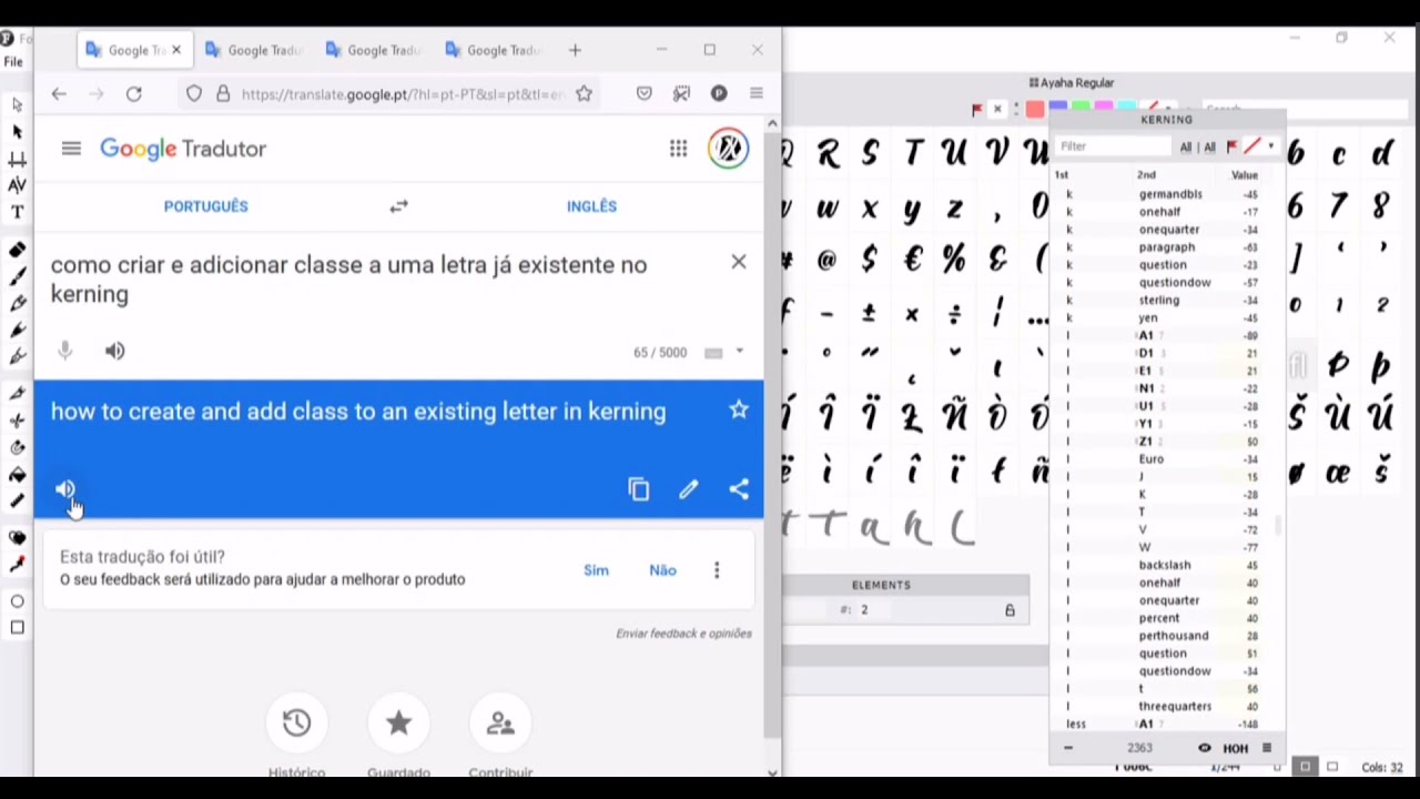 How to create and add new class to an existence kerning letter on fontlab (made w/ google ...