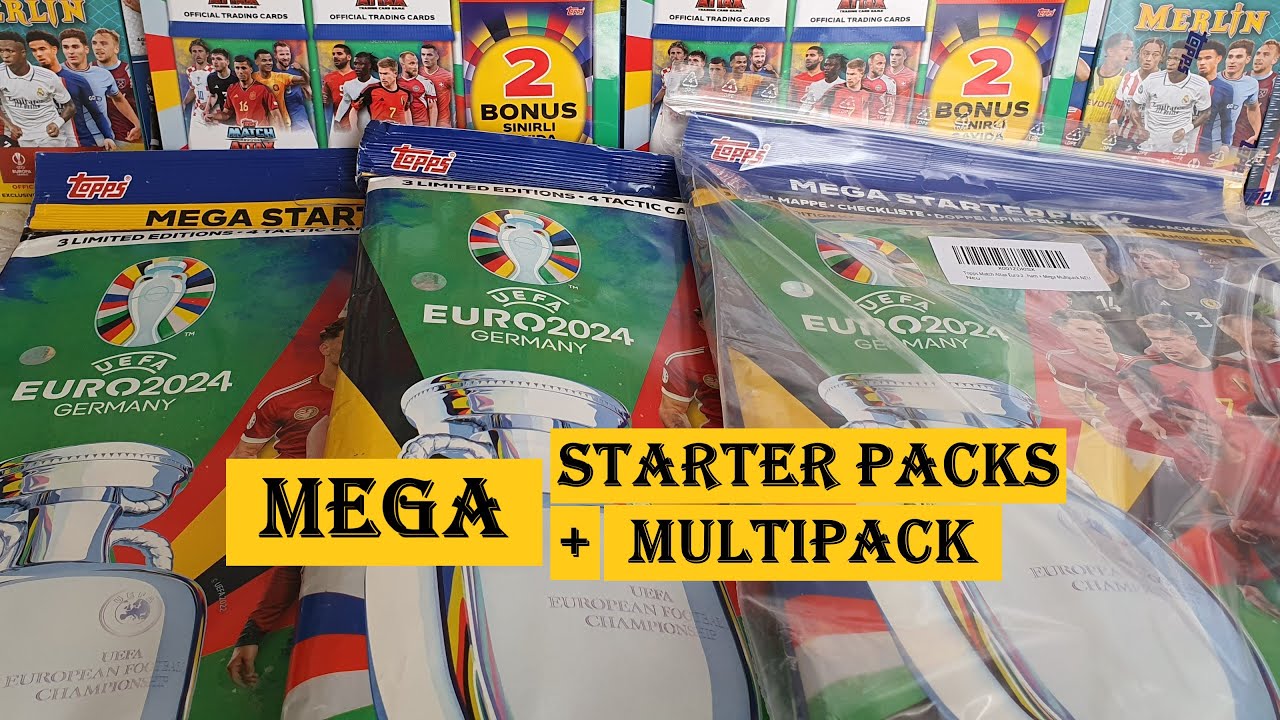 UEFA EURO 2024 ! Opening Some Packs ! Topps Match Attax Cards | [TR ...
