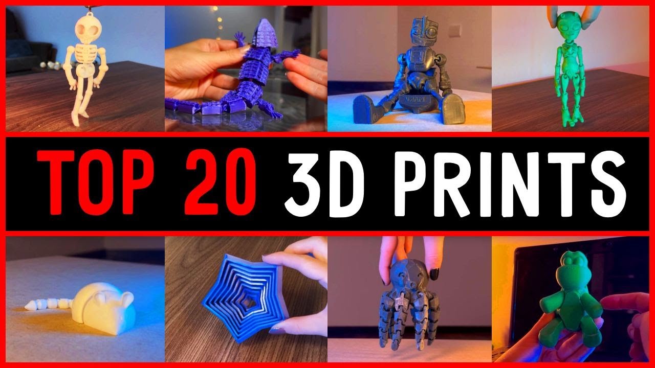 Top 20 Best ARTICULATED 3D Prints with Satisfying Timelapse - YouTube