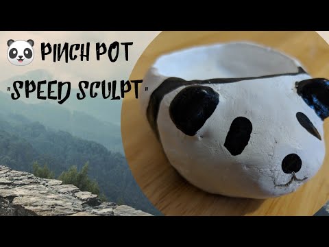 Panda Pinch Pot | SPEEDSCULPT | - YouTube