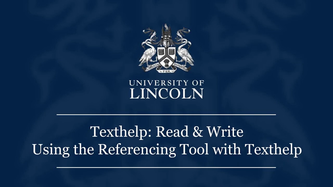 Using the Referencing Tool | Texthelp: Read & Write - YouTube