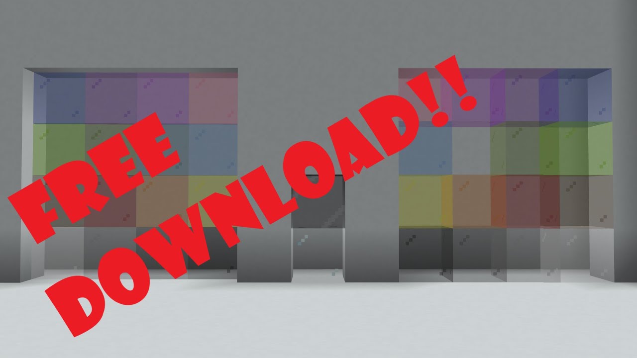 NEW Borderless Glass Texture ¦ FREE DOWNLOAD ¦ Minecraft Bedrock - YouTube