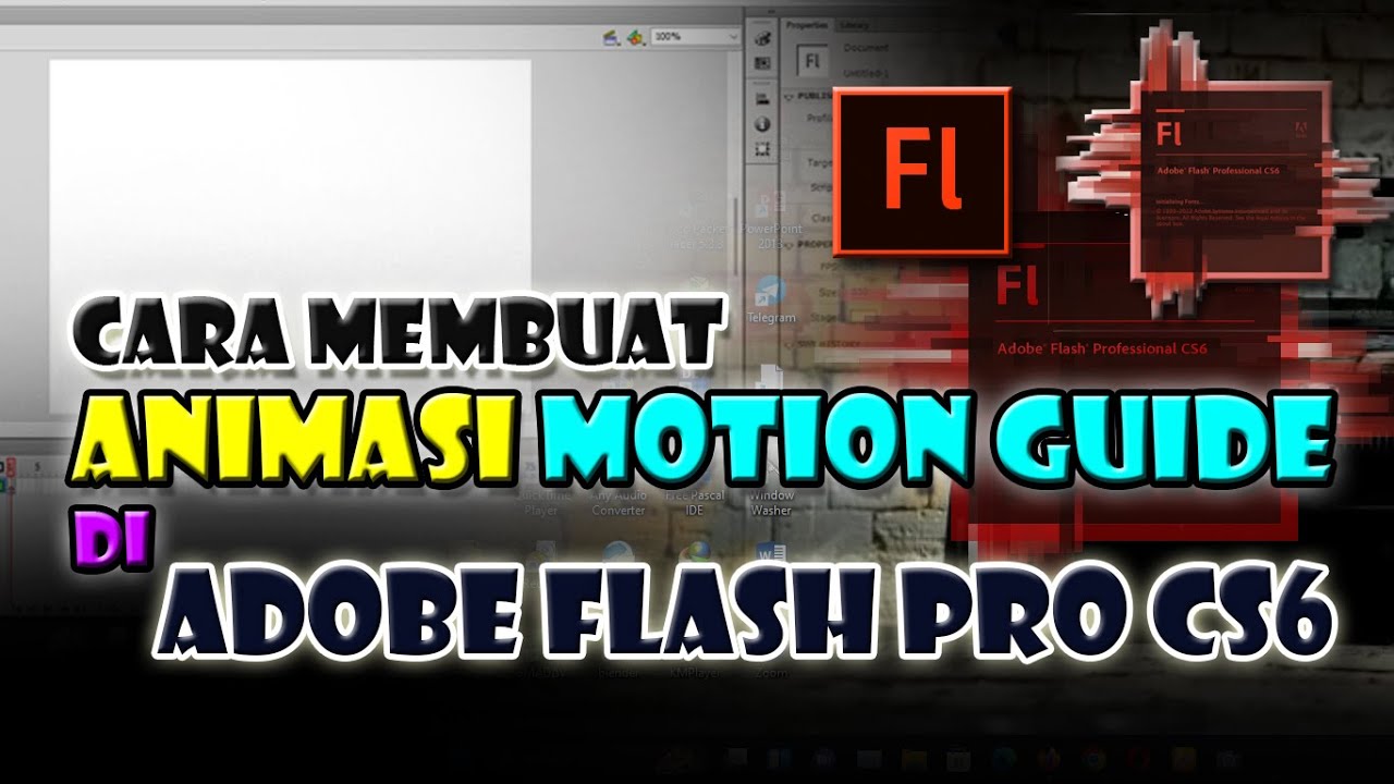 Cara Membuat Animasi Motion Guide di Adobe Flash Pro CS6 - YouTube